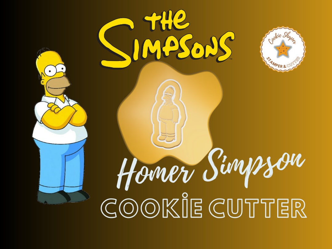 Simpsons Cookie Cutter Set STL Files, 3D Cookie Sign, 3D Cookie Cutter ...