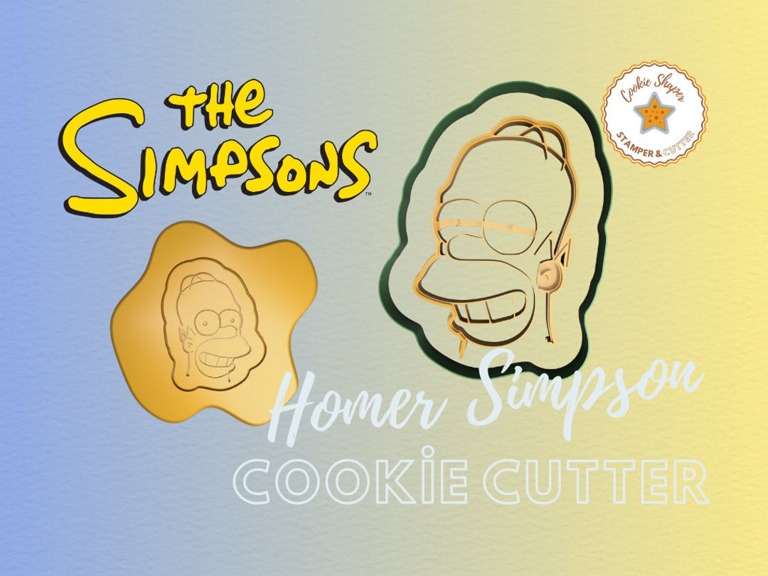 Homer Simpson Cookie Cutter & Stamp I STL File Digital Download - Etsy