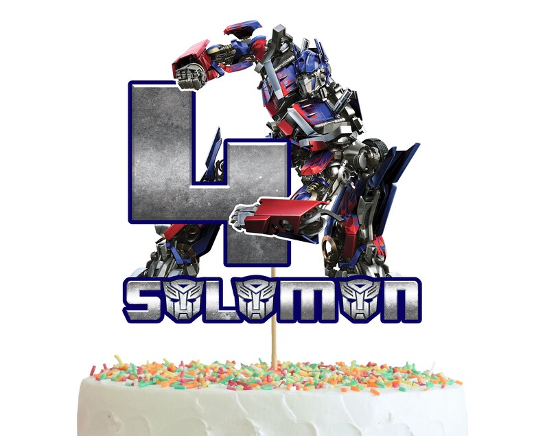 Transformers / Topper de pastel personalizado / Descarga digital ...