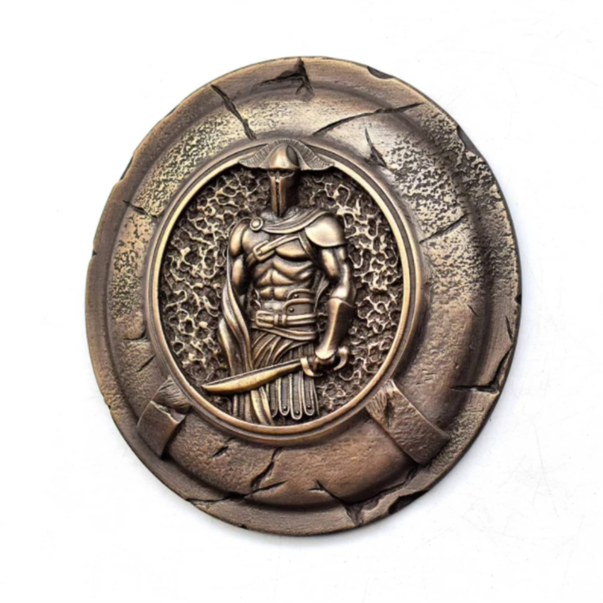 Spartan Warrior With Falcata Sword Wall Art, Greek Shield With Spartan ...