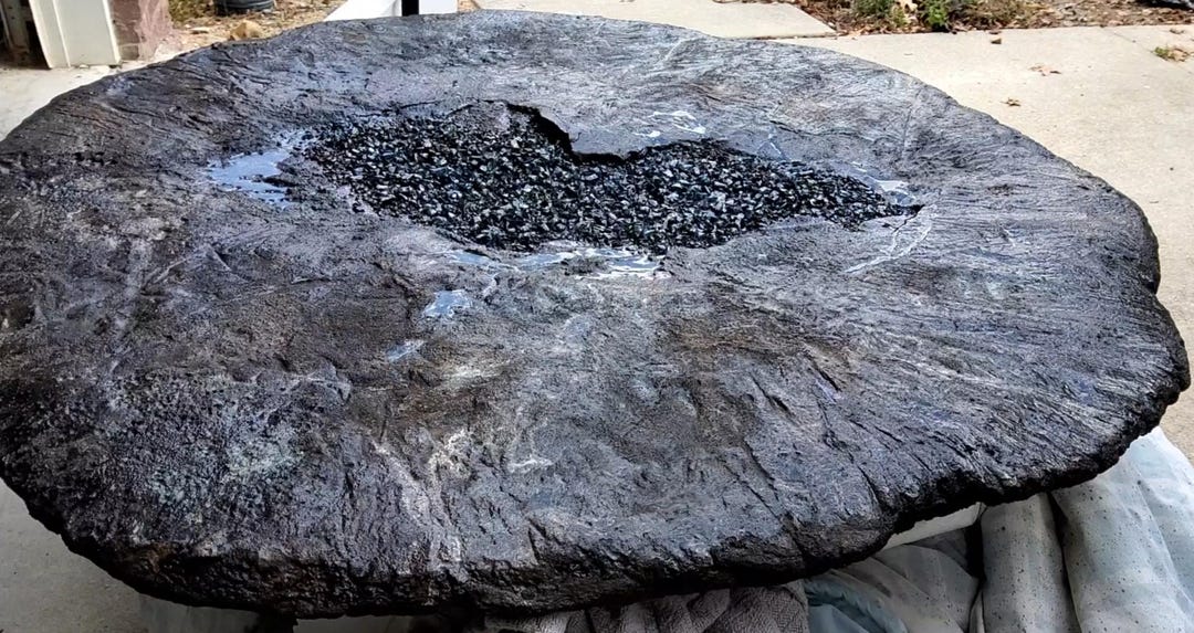 Outdoor Cement Stone Table-top made-to-order Atlanta Local Pickup Only ...