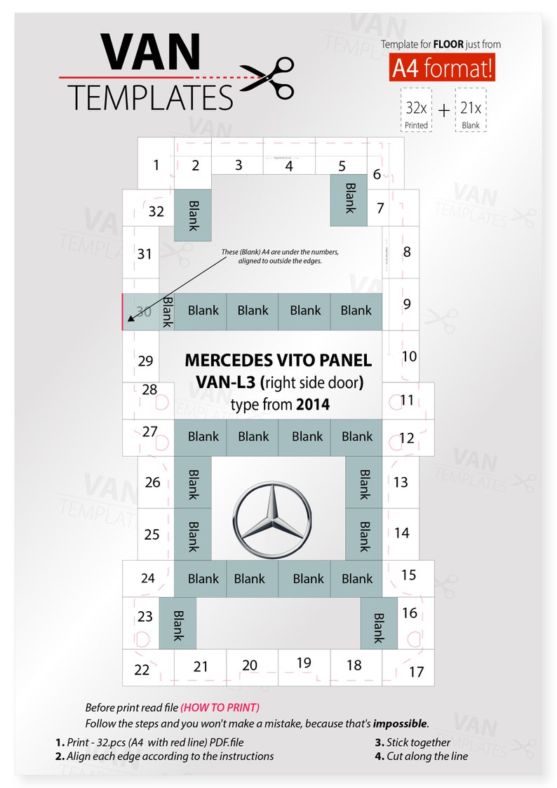 VITO Paper FLOOR Template-l3-with a Cut Out-type From 2014 Ply Lininig ...