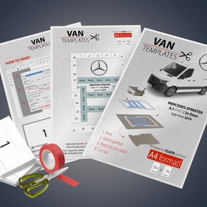 SPRINTER Paper FLOOR Template-l1-fwd-2xdoor-type From 2019 Ply Lininig ...