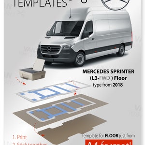 SPRINTER Paper FLOOR Template-l3-fwd-type From 2018- Right Door,ply ...