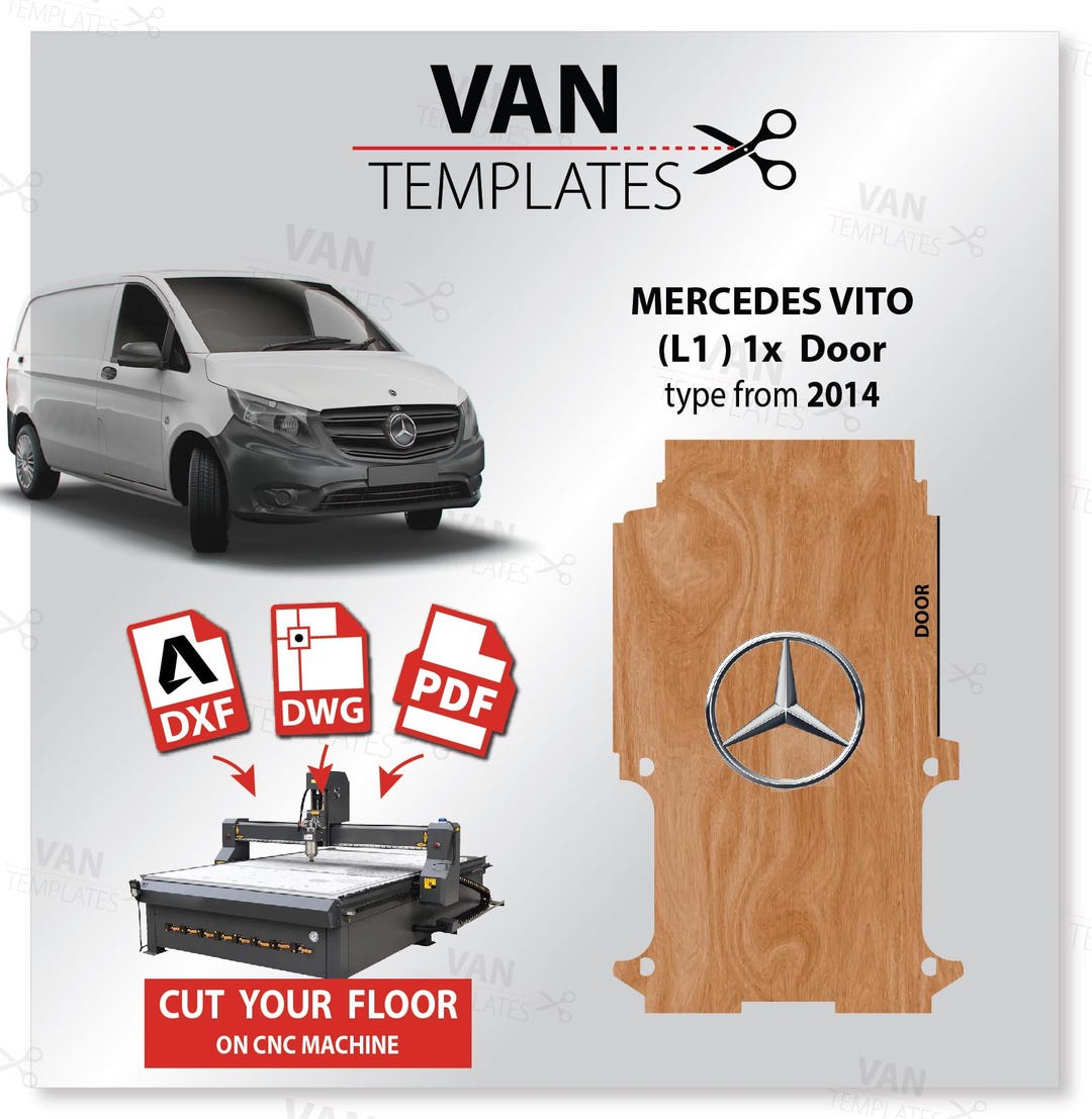 VITO DXF Floor Template-l1 / Swb-type From 2014- Ply Lining Floor-dxf ...