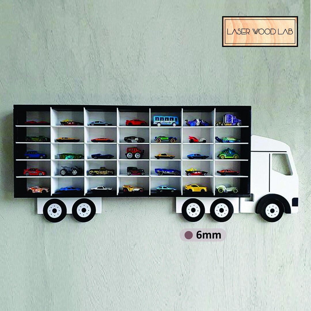 Model Toy Car Display Rack Digital Download - 30 Bays, 1315mm X 665mm ...