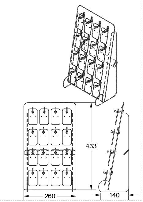 Earring Display Stand - Digital File | CDE AI SVG Dxf Pdf Eps | Laser ...