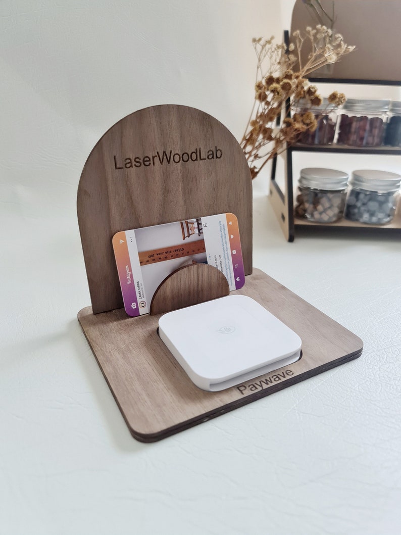 Square Card Reader| Digital File Only| Business Card Holder| CDR DXF Ai ...