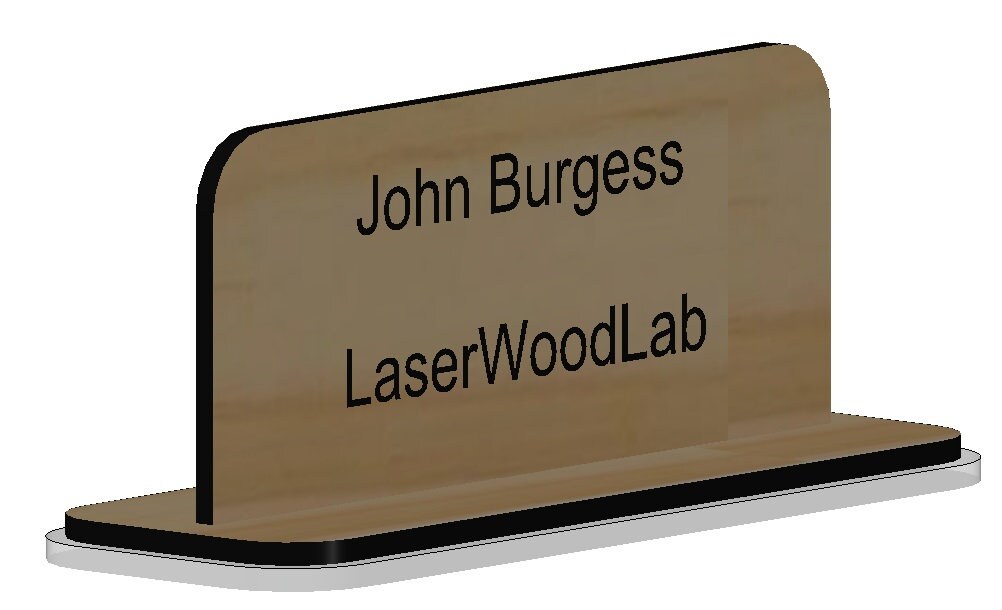 Desk Name Plate | Digital File | Laser Cutting File | DXF CDR SVG Ai ...
