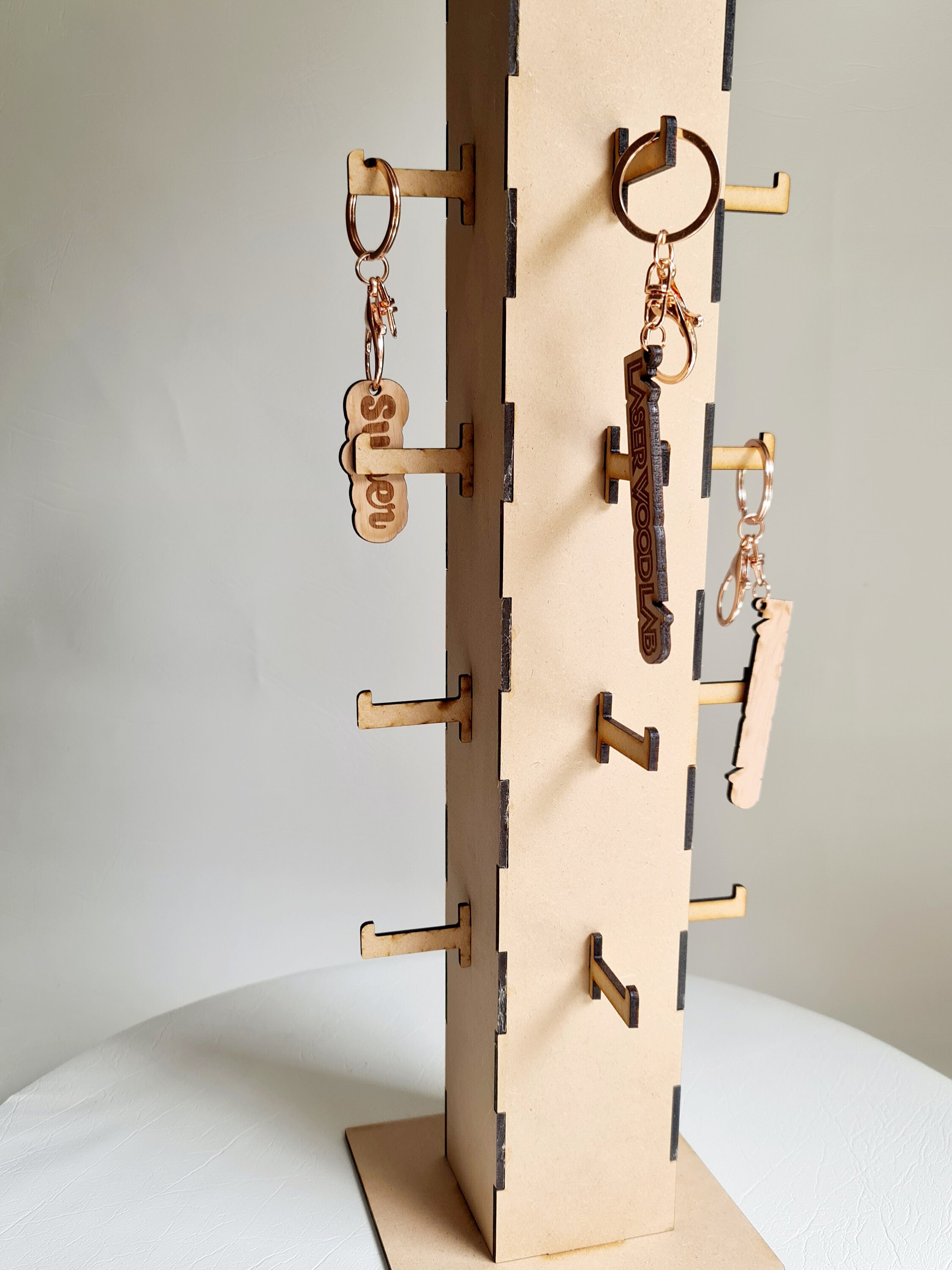 Key Display Stand | Counter Display Stand | Gift Display | DXF, Svg, AI ...