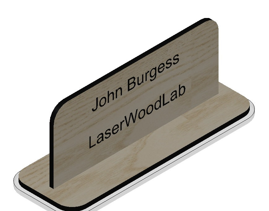 Desk Name Plate | Digital File | Laser Cutting File | DXF CDR SVG Ai ...