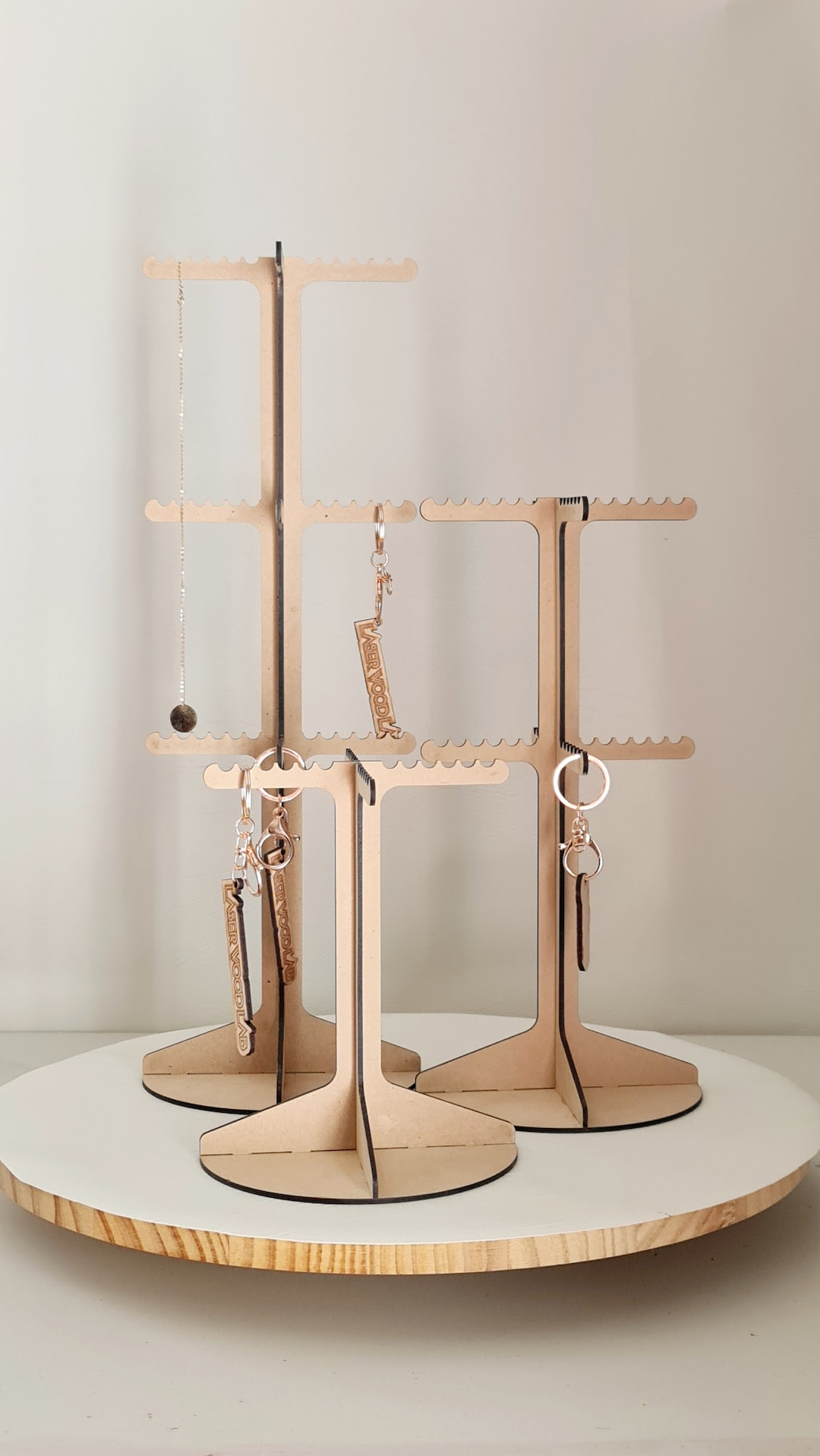 Keychain Display Stand | Digital File | 3 Height Options and Designs ...