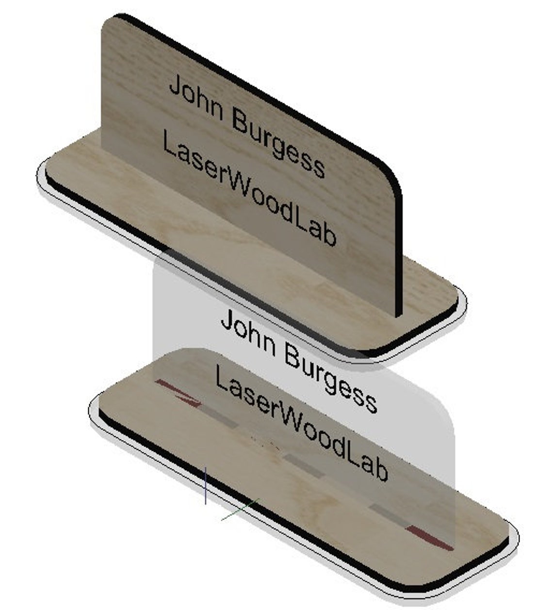 Desk Name Plate | Digital File | Laser Cutting File | DXF CDR SVG Ai ...