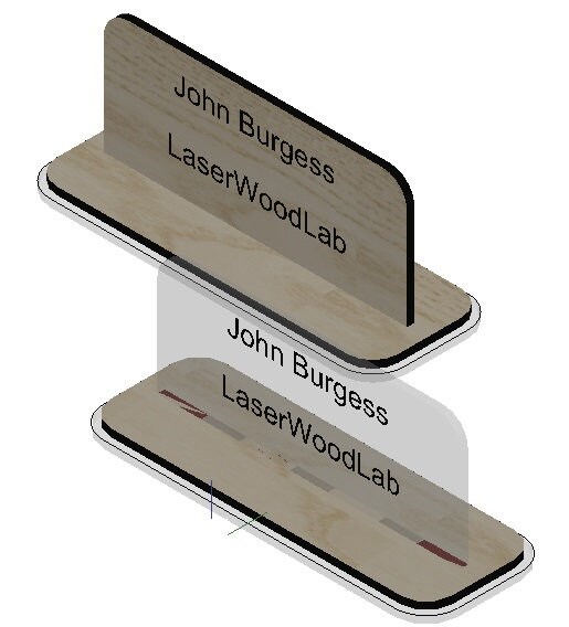 Desk Name Plate | Digital File | Laser Cutting File | DXF CDR SVG Ai ...