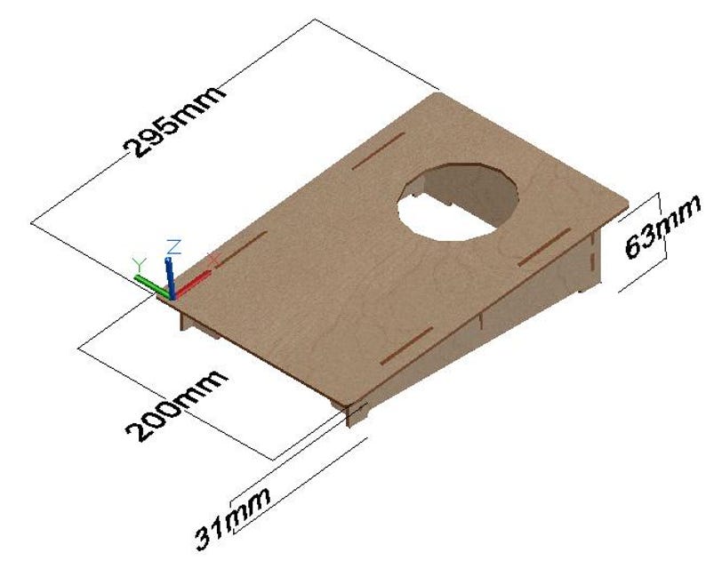 Mini Cornhole Game Laser Cut File | A4, 3mm Material (digital Download ...
