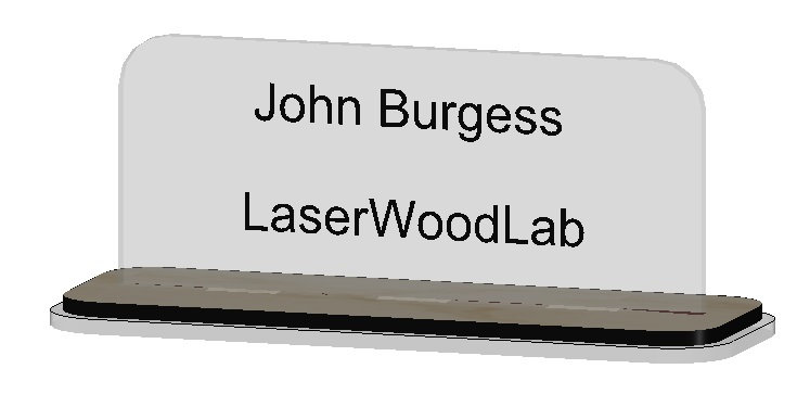 Desk Name Plate | Digital File | Laser Cutting File | DXF CDR SVG Ai ...