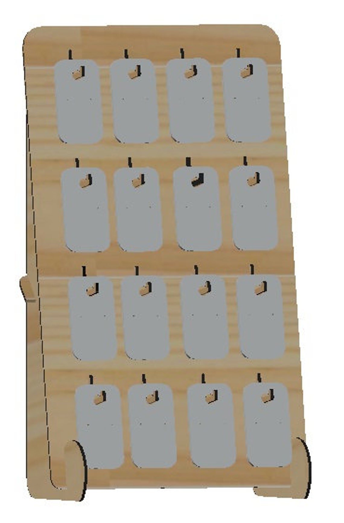 Earring Display Stand Digital File CDE AI SVG Dxf Pdf Eps - Etsy