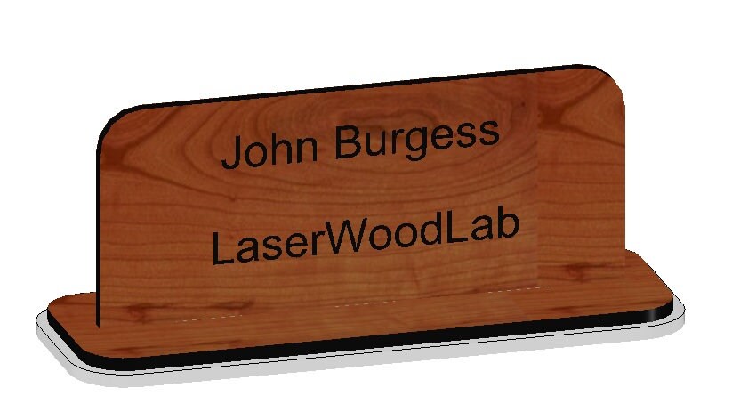 Desk Name Plate | Digital File | Laser Cutting File | DXF CDR SVG Ai ...