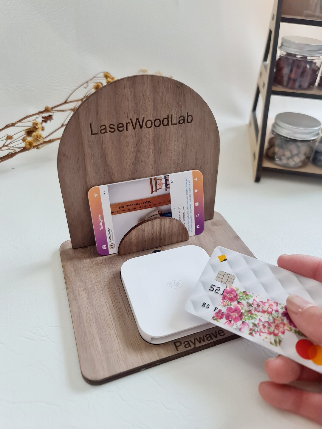 Square Card Reader| Digital File Only| Business Card Holder| CDR DXF Ai ...