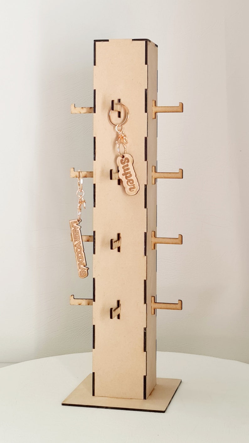 Key Display Stand | Counter Display Stand | Gift Display | DXF, Svg, AI ...