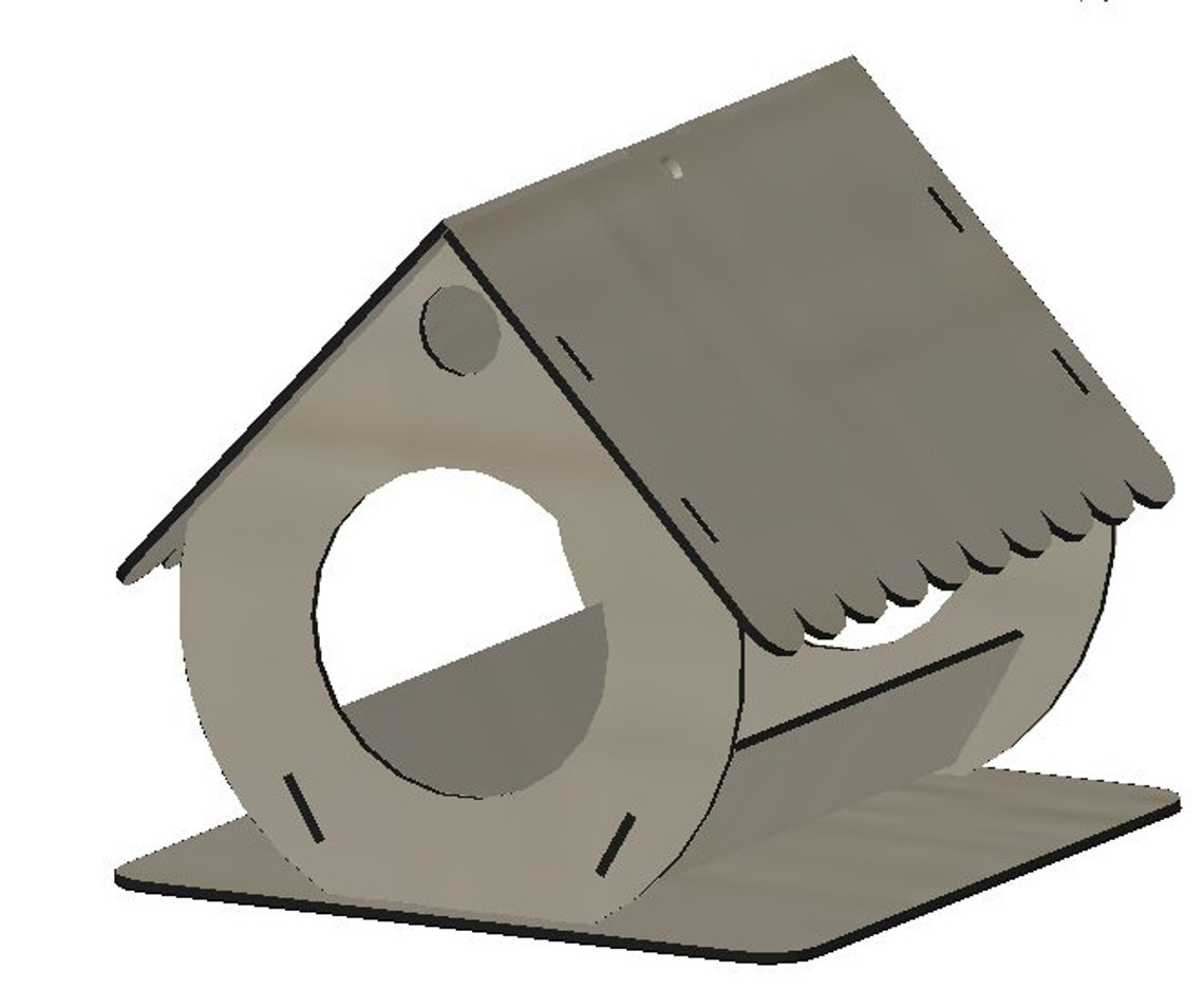 Birdhouse Laser Cut File CDR, DXF, Ai, EPS Svg, Dwg Files - Etsy