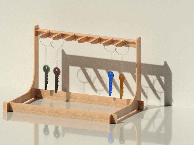 Keychain Stand Digital File | Display Download | Laser Cut Digital File ...