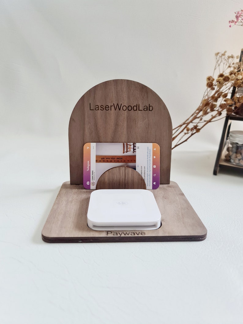 Square Card Reader| Digital File Only| Business Card Holder| CDR DXF Ai ...