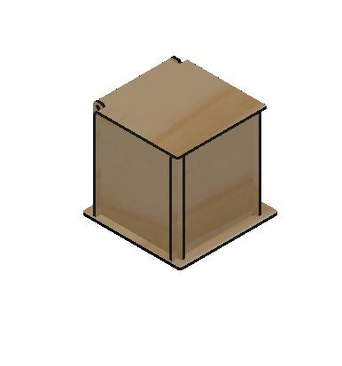 Laser Cut Box File SVG, DXF, Ai, Pdf File, Slot Together 3mm - 100 X ...