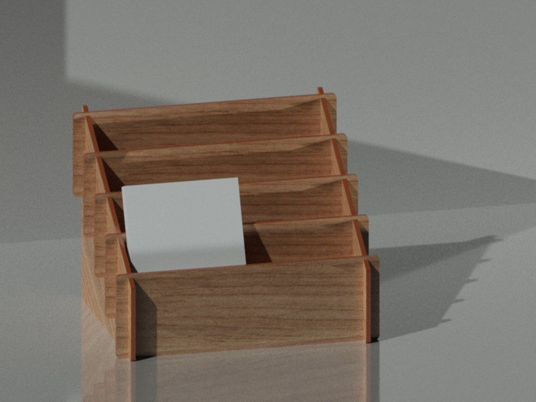 Retail Counter Display With 4 Bays | Digital File - 6mm Materials | Ai ...