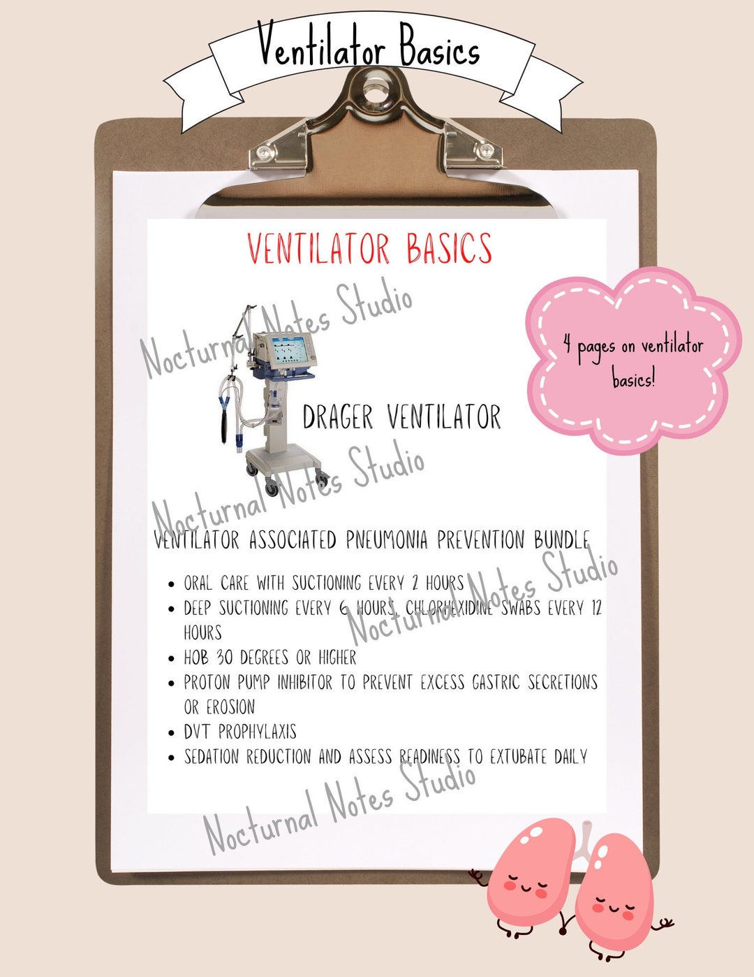 Ventilator Basics, Nursing Student Notes, Respiratory Therapy Notes ...