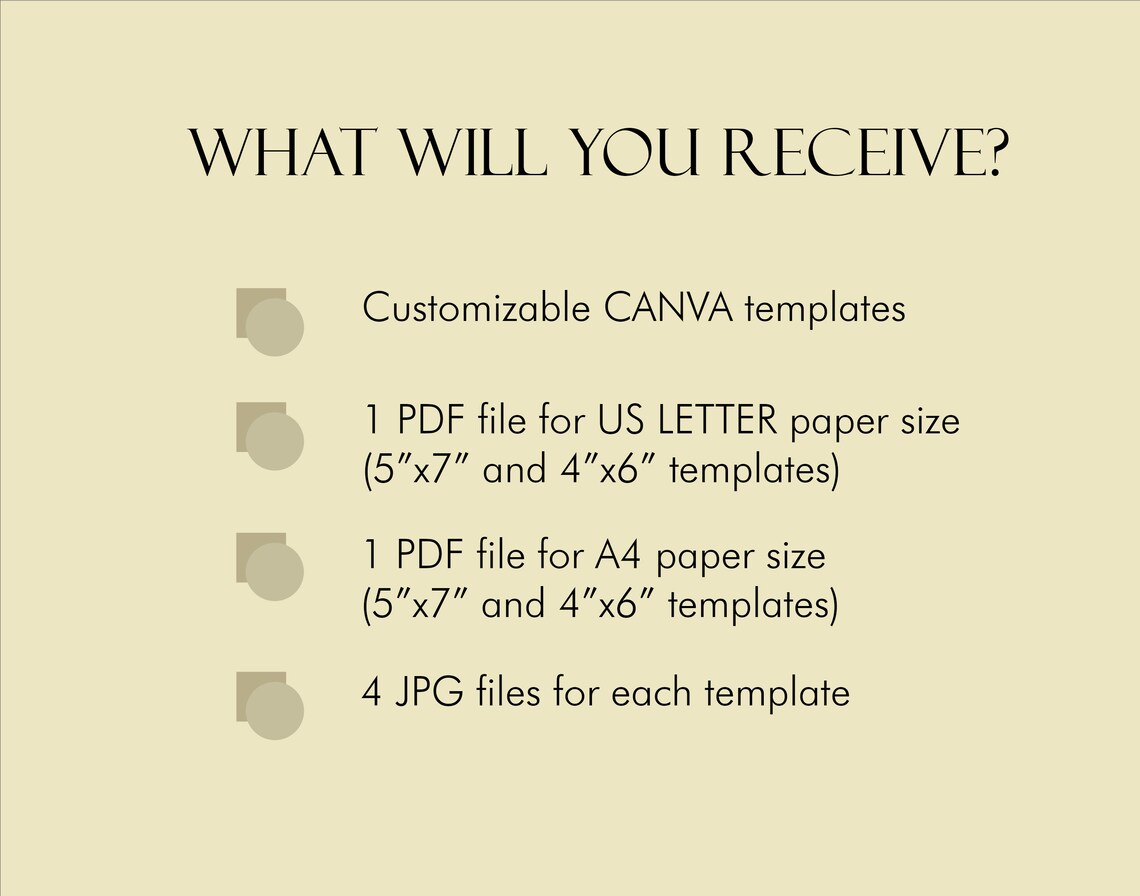 Editable Blank Card Templates for CANVA, 5"x7" & 4"x6", Foldable Card ...