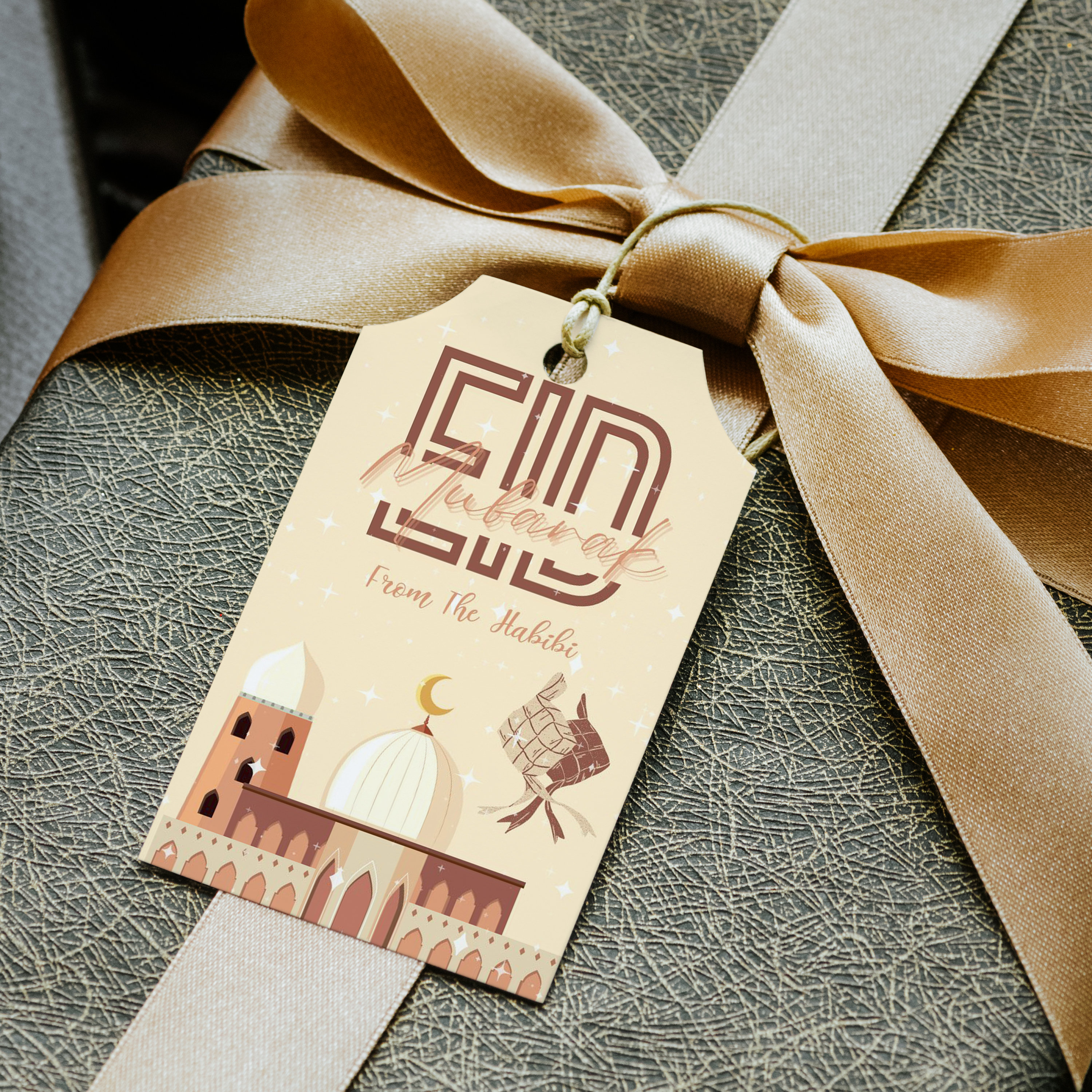 Eid Mubarak Tags, Eid Gift Tags, Modern Aesthetic Eid Mubarak Tags ...