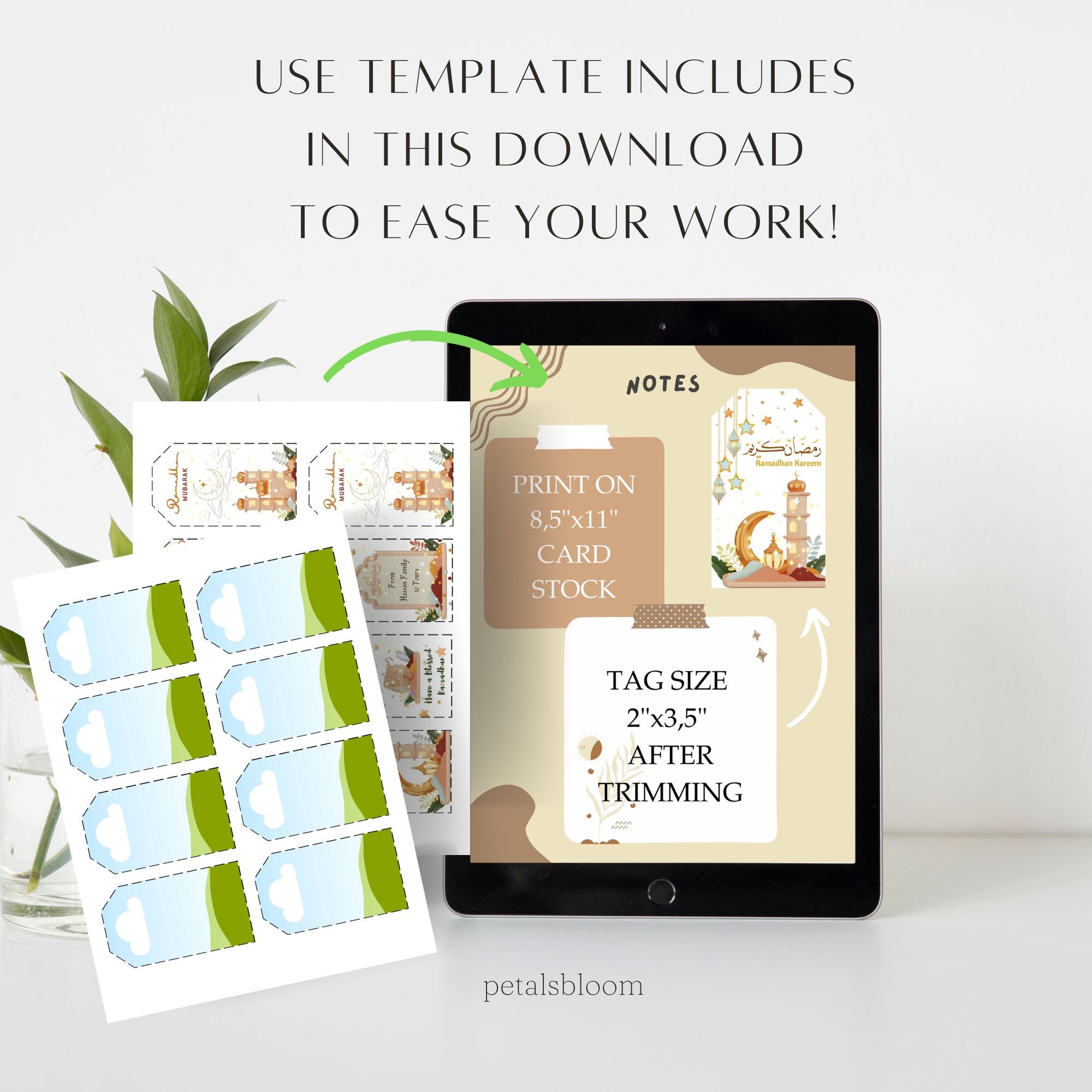 Editable Eid Tags Gold Eid Mubarak Tags Instant Download - Etsy UK