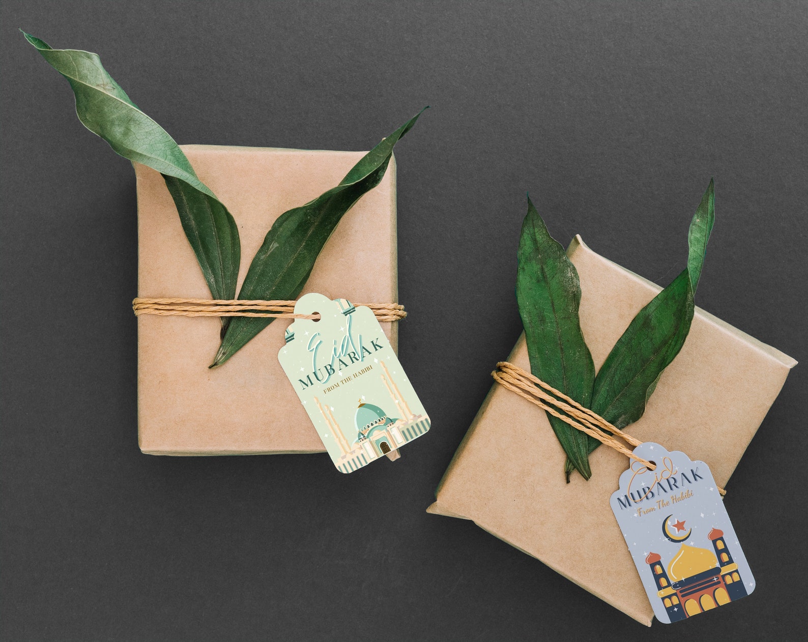 Eid Mubarak Tags, Eid Gift Tags, Modern Aesthetic Eid Mubarak Tags ...