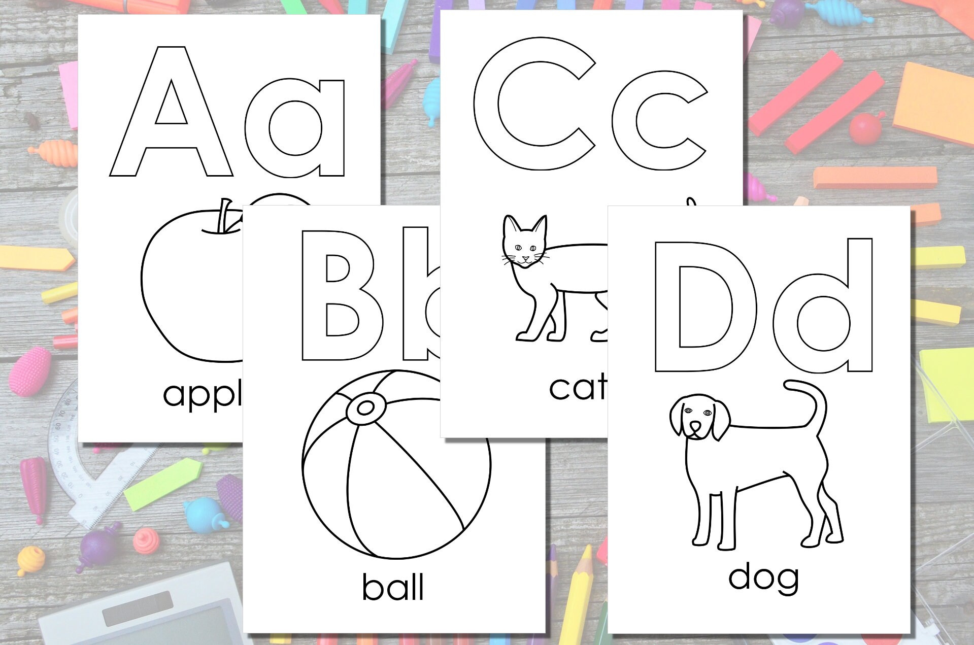 26 Printable Alphabet Colouring Pages for Preschool and Kindergarten ...