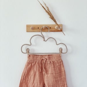 Macrame Personalized Hangers for Montessori Clothing Rack. - Etsy