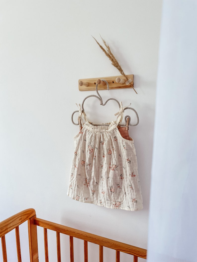 Macrame Personalized Hangers for Montessori Clothing Rack. - Etsy