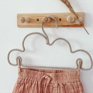 Macrame Personalized Hangers for Montessori Clothing Rack. - Etsy