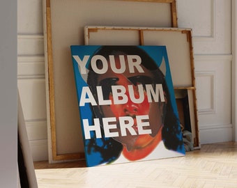 Custom Album Art Canvas - Etsy