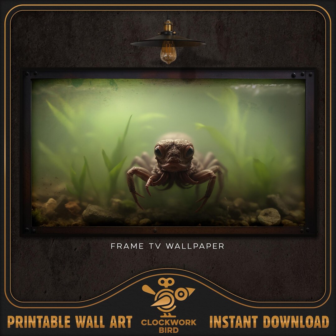 Monster Tank, Scary Aquarium, Frame TV Art, Whimsical / Horror / Sci-fi ...