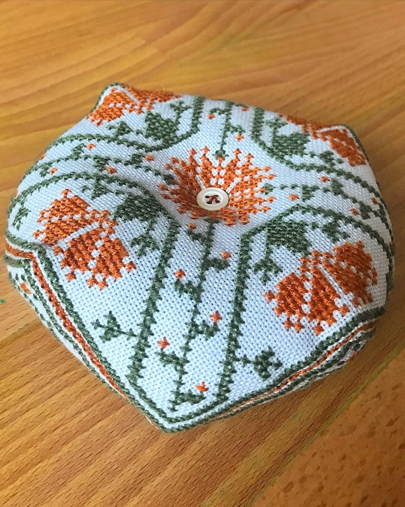 Sampler Biscornu - PDF Chart Cross Stitch Pattern Instant Download - Etsy