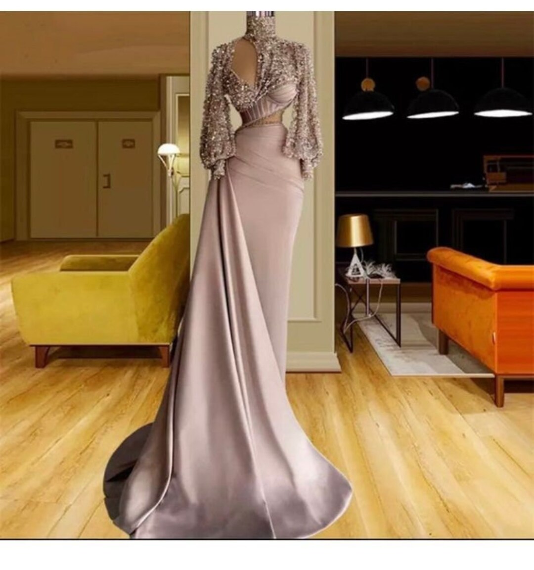 Sequence/duchess Mermaid Wedding Reception Dress With Luxury - Etsy