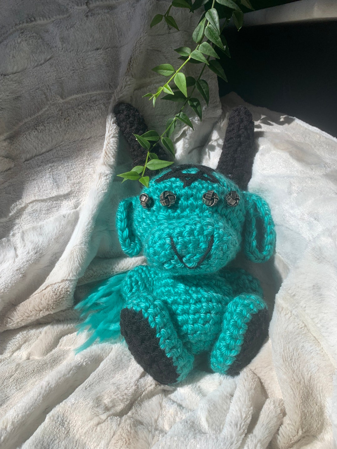 Green Baphomet Soft Toy - Etsy