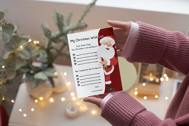 My Christmas Wish List Printable Instant Download - Etsy