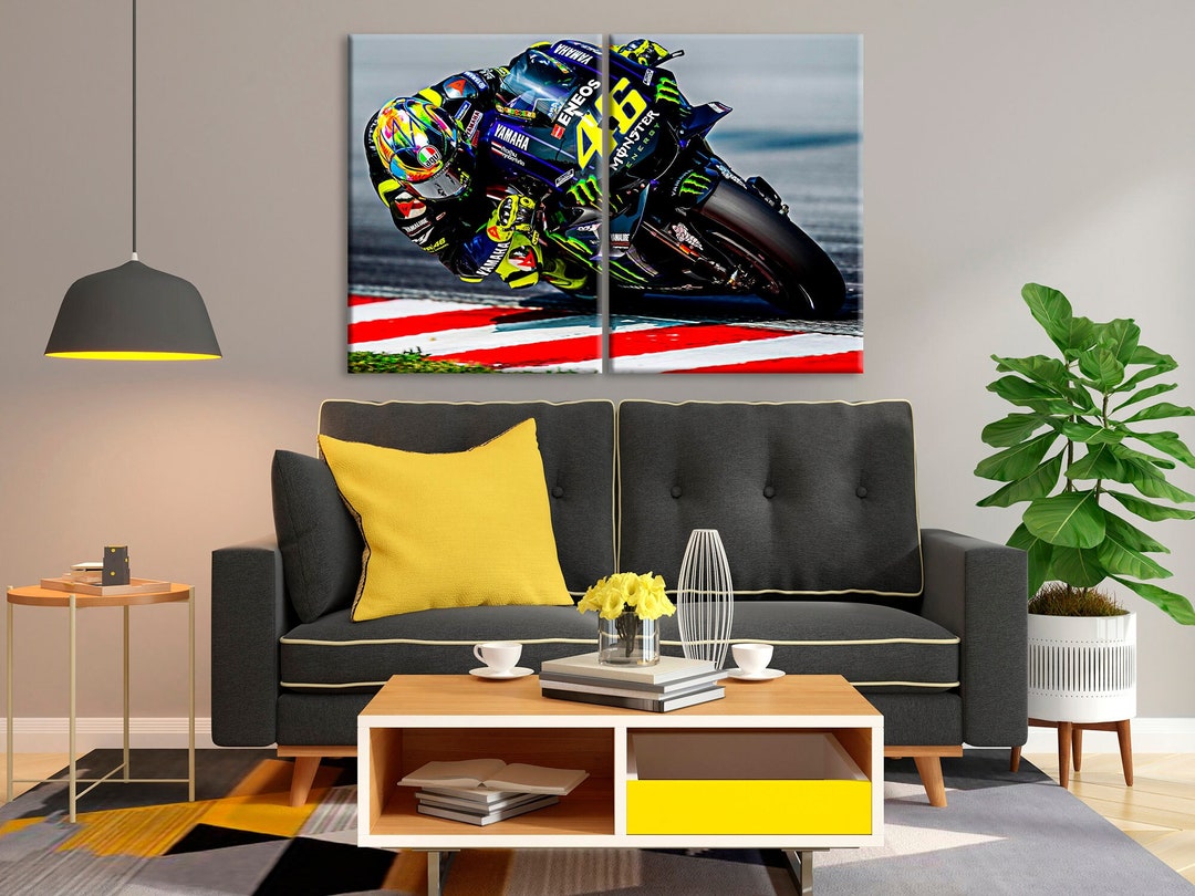 Motoracing Wall Art Motogp Art Poster Motorbike Racing Canvas - Etsy