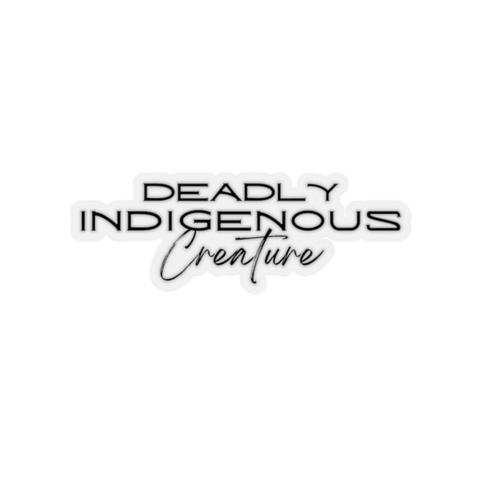 Deadly Indigenous Creature Kiss Cut Sticker Native American First ...