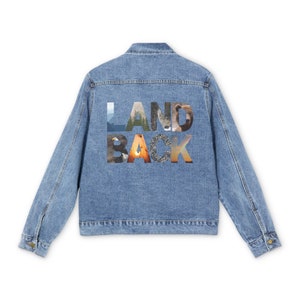 Land Back Men's Denim Jacket - Etsy