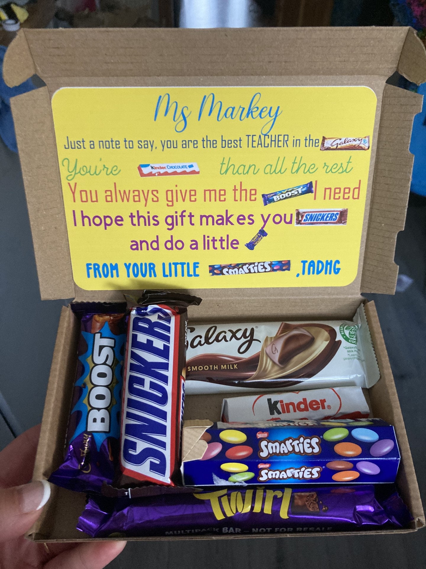 Teacher Chocolate Box Small Digital Download - Etsy