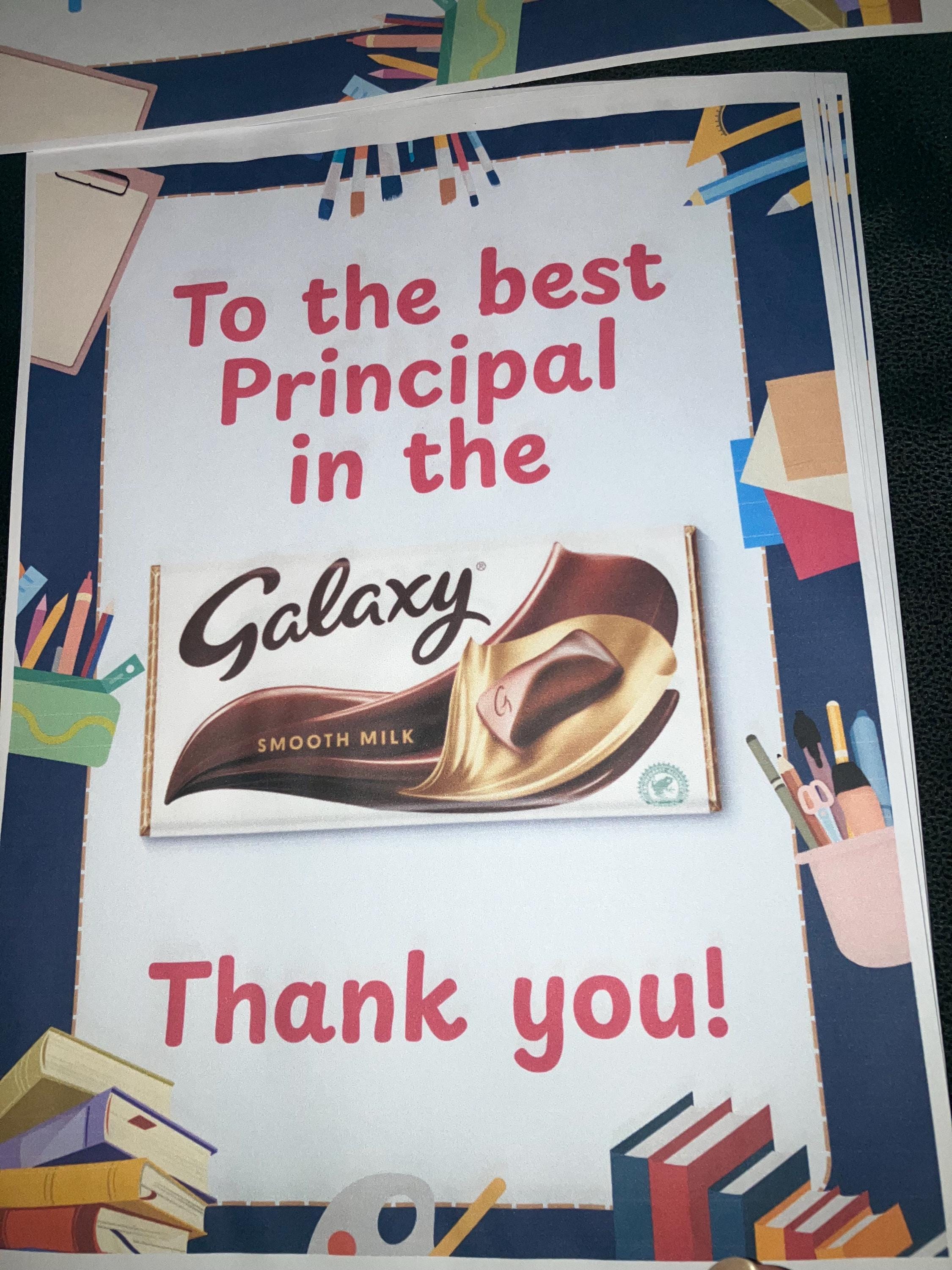 Personalised Printable Principal Gift, End of Year Gift, Best Principal ...
