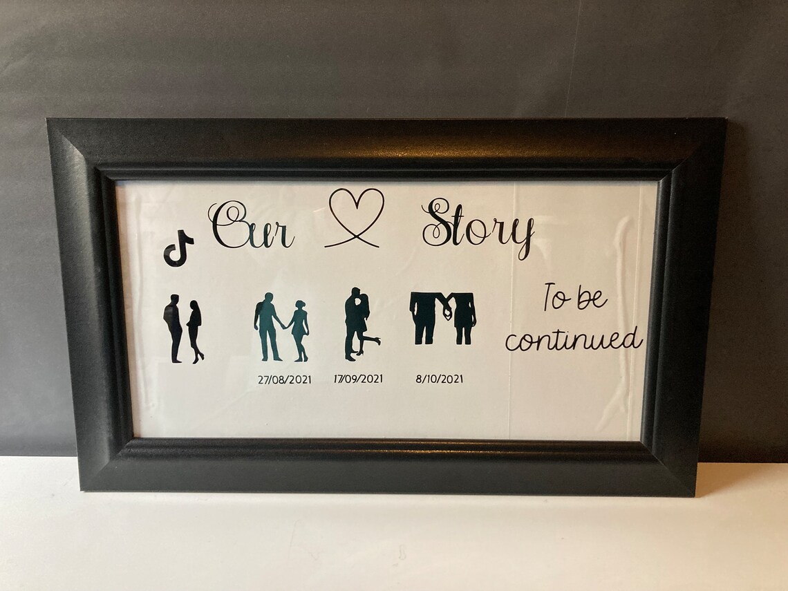Personalised Family Timeline Frame Our Love Story - Etsy